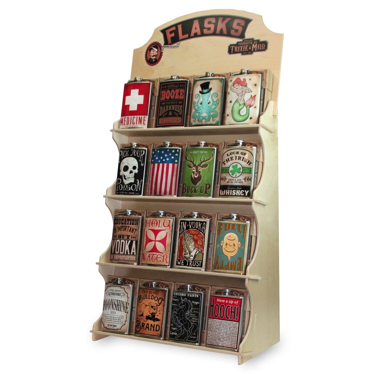 Trixie & Milo Assorted Stainless Steel Hip Flask - Ace Hardware