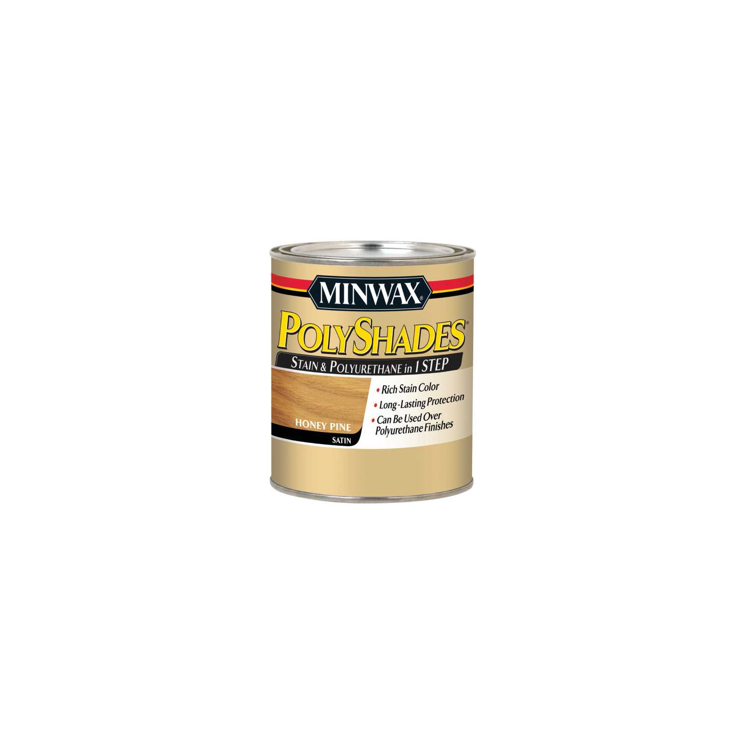 Minwax PolyShades Semi-Transparent Satin Honey Pine Oil-Based Polyurethane Stain 0.5 pt. - Ace ...