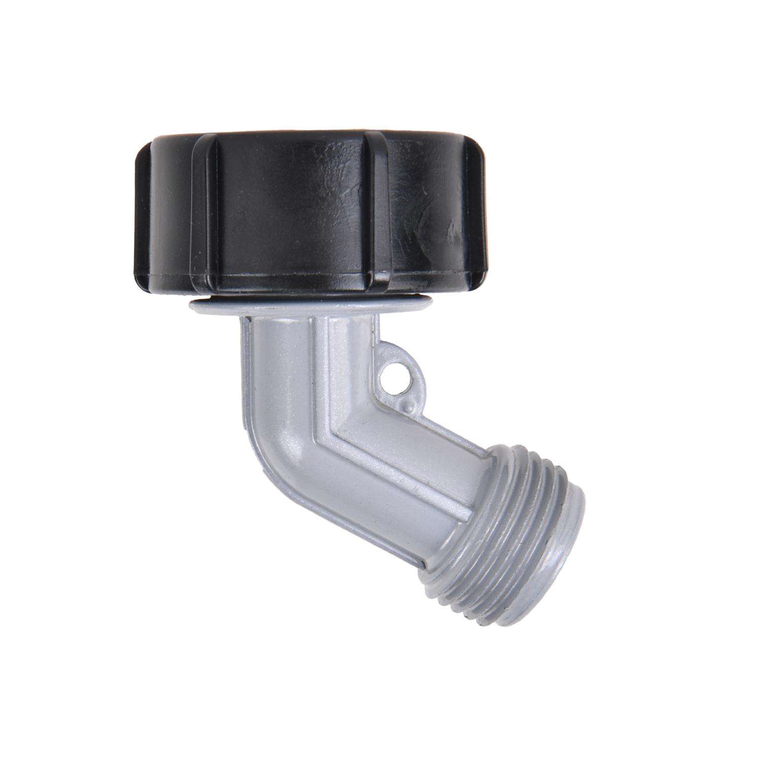 Ace 3/4 in. Zinc Threaded Male/Female Gooseneck Hose Adapter - Ace Hardware
