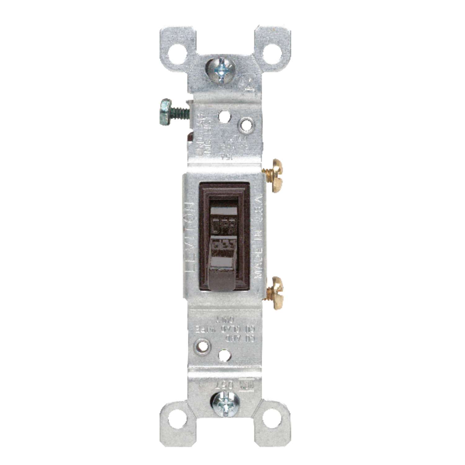 Leviton 15 amps Single Pole Toggle AC Quiet Switch Brown 1 pk - Ace ...