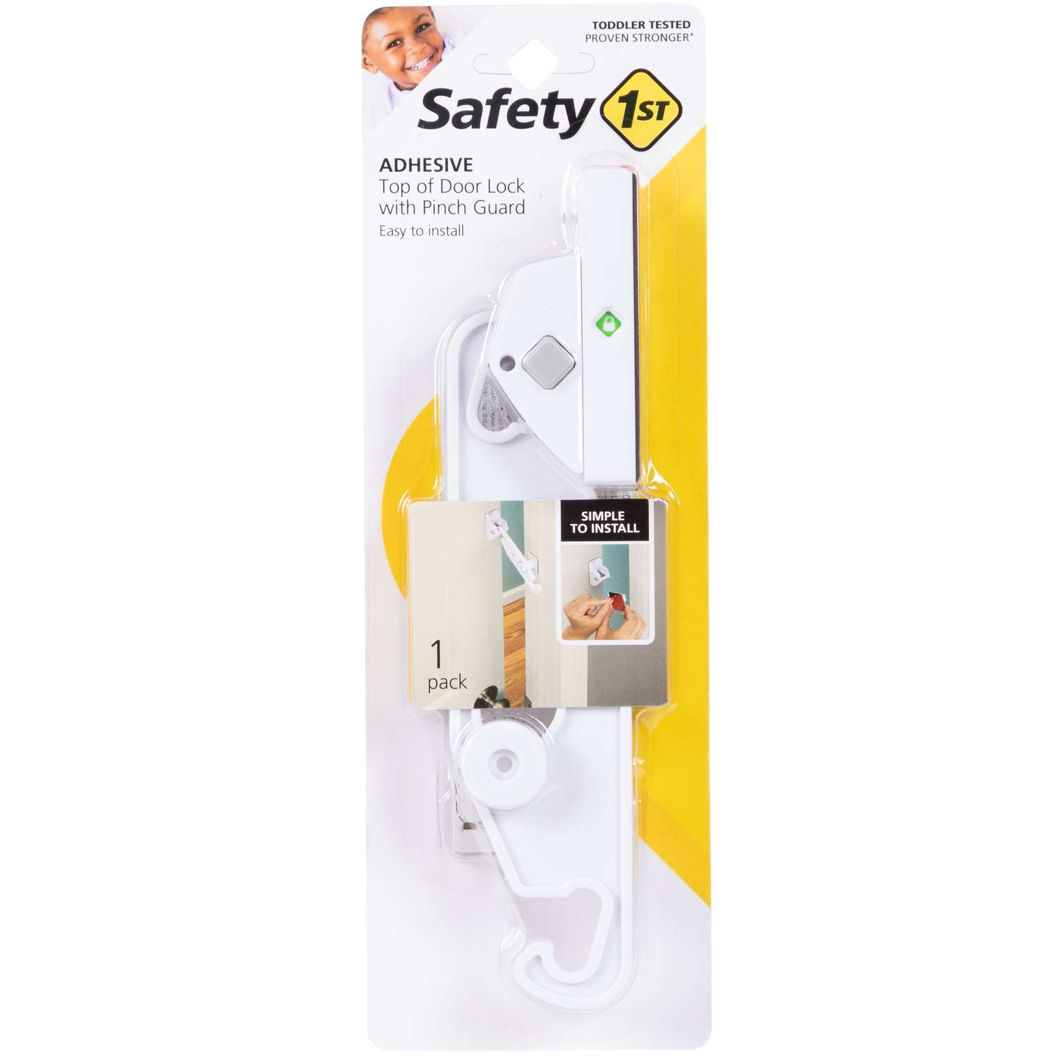 Safety 1st White Plastic Adhesive Top Door Lock 1 pk - Ace Hardware