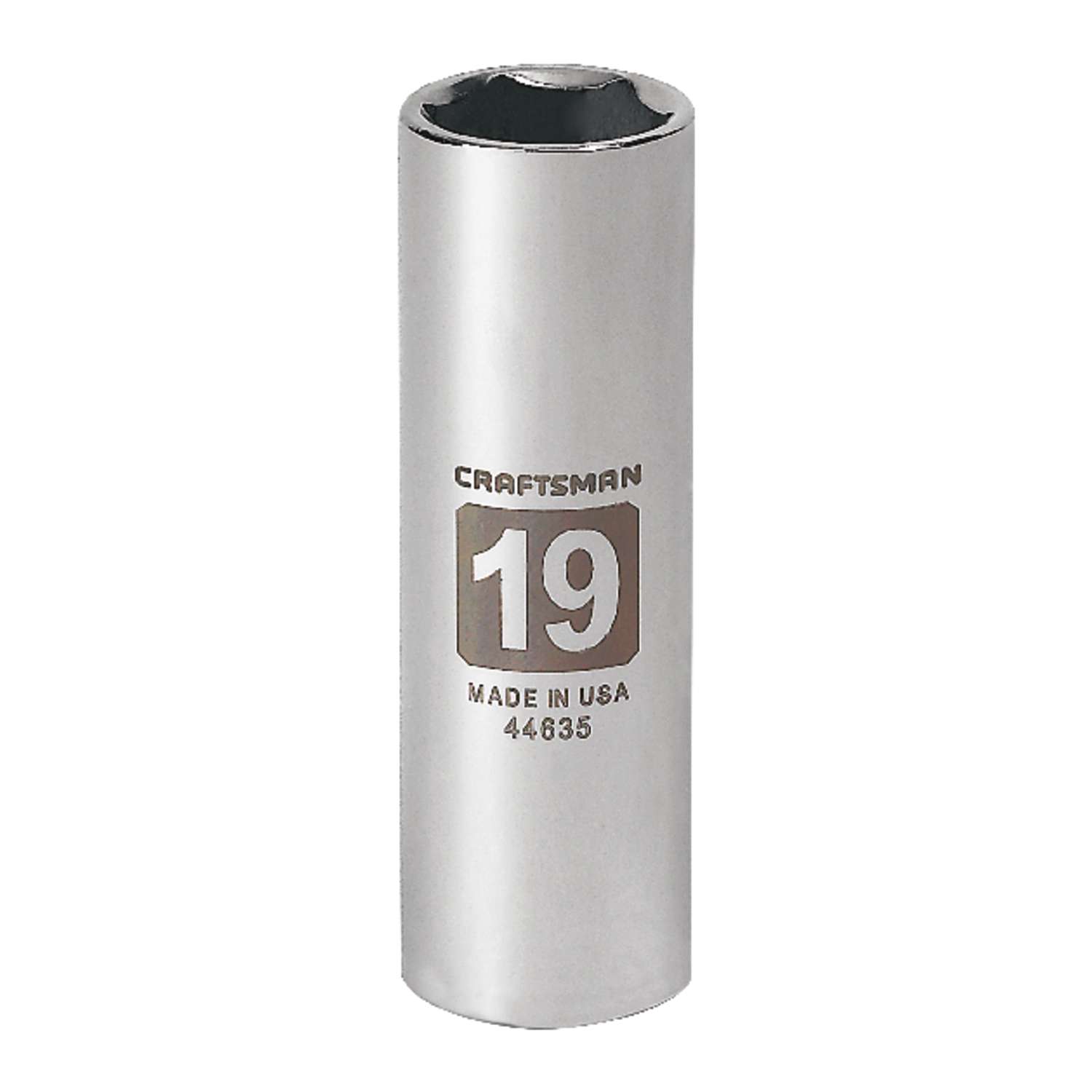 Craftsman 19 mm x 1/2 in. drive Metric 6 Point Deep Deep Socket 1 pc ...