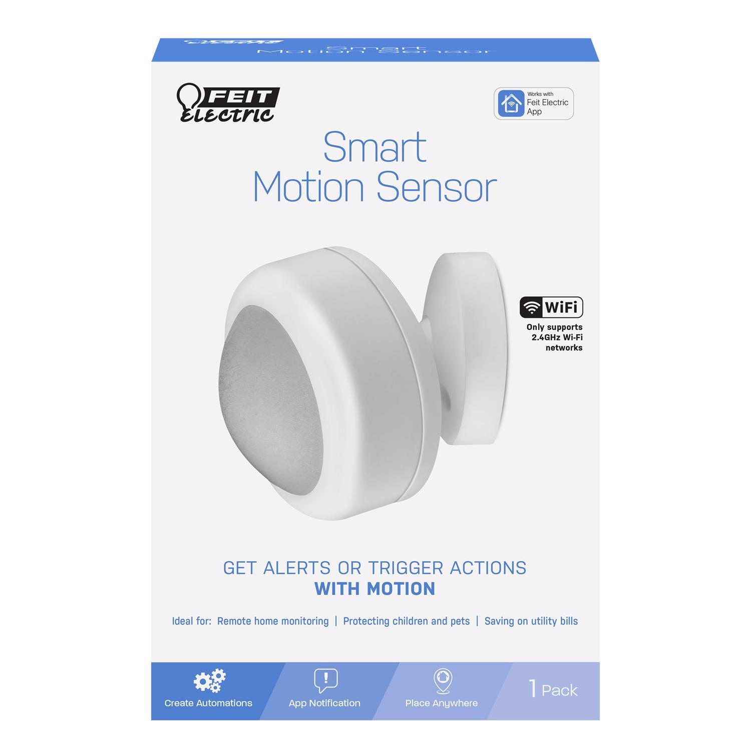 Feit Smart Home Motion-Sensing Battery Powered LED White Smart-Enabled ...