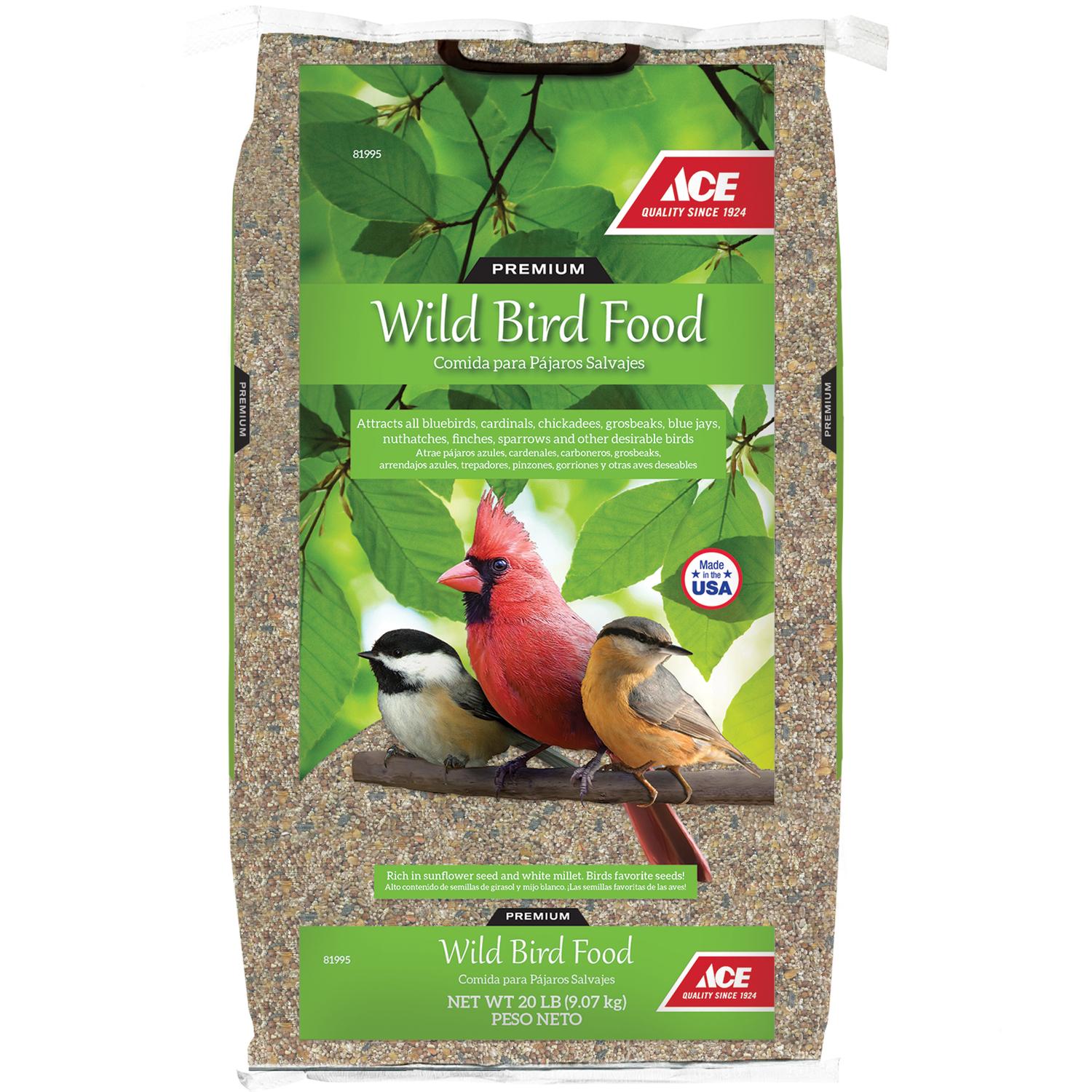 Ace Premium Assorted Species Milo and Corn Wild Bird Food 20 lb Mfr ...