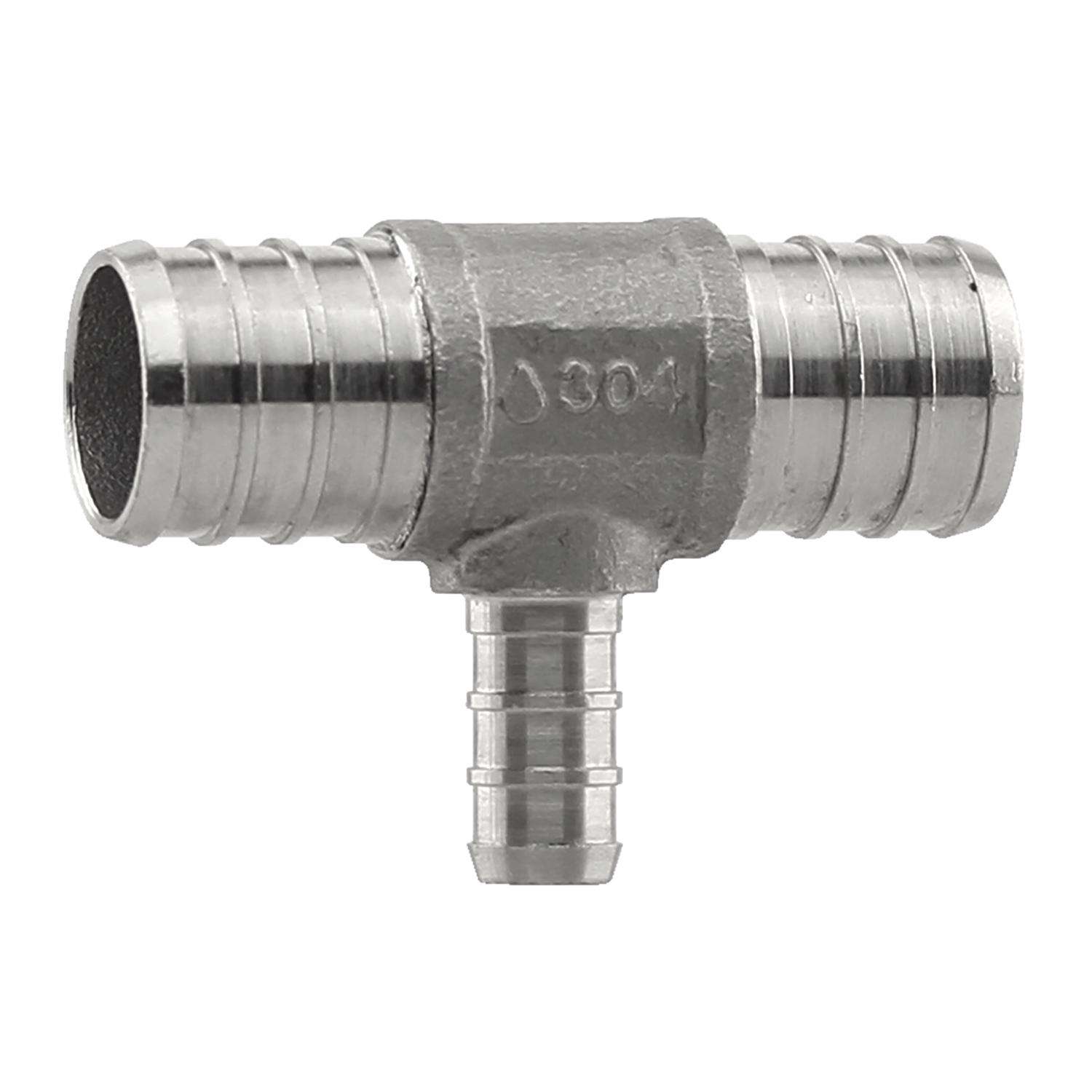 Boshart Industries 3/4 in. PEX X 3/4 in. D PEX Stainless Steel Tee Mfr ...