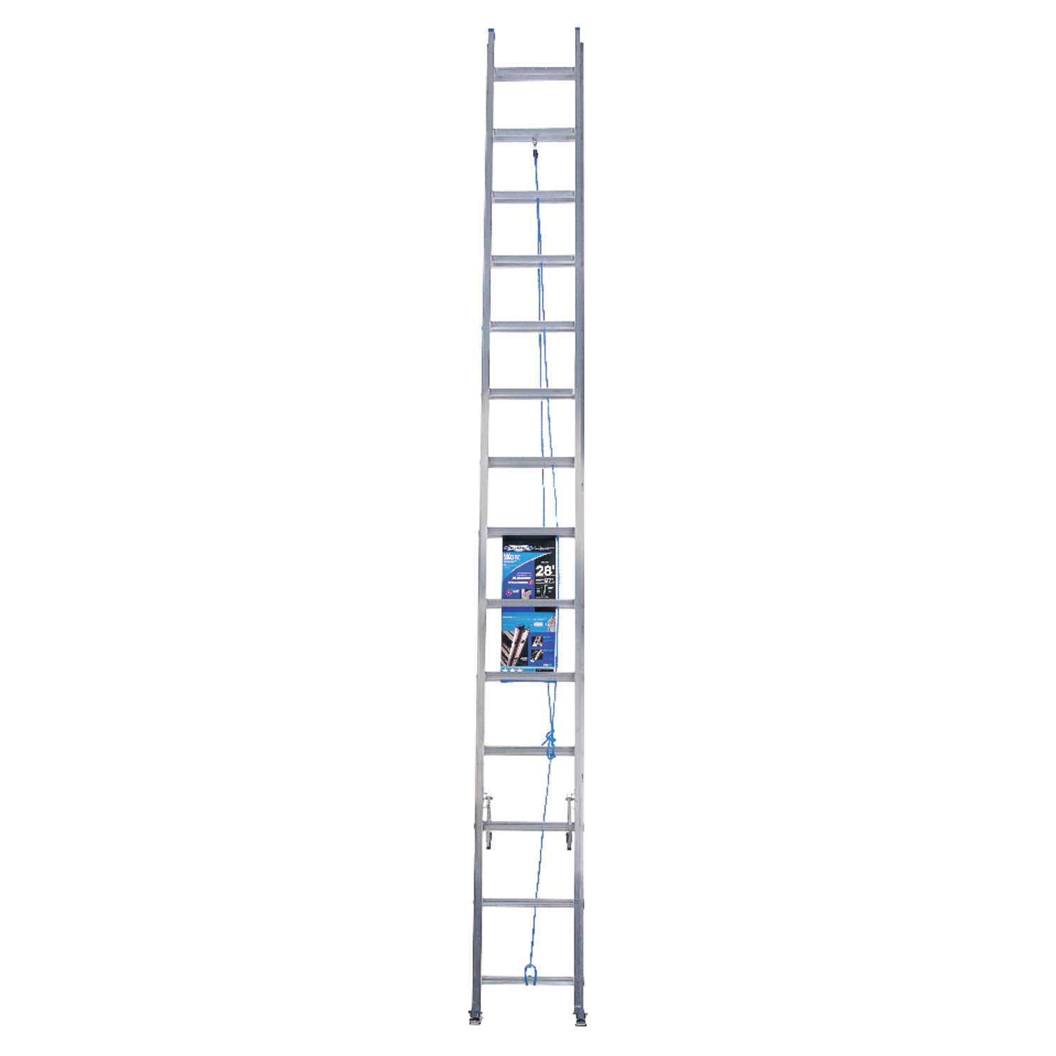 Werner 28 ft. H Aluminum Extension Ladder Type I 250 lb. capacity - Ace ...