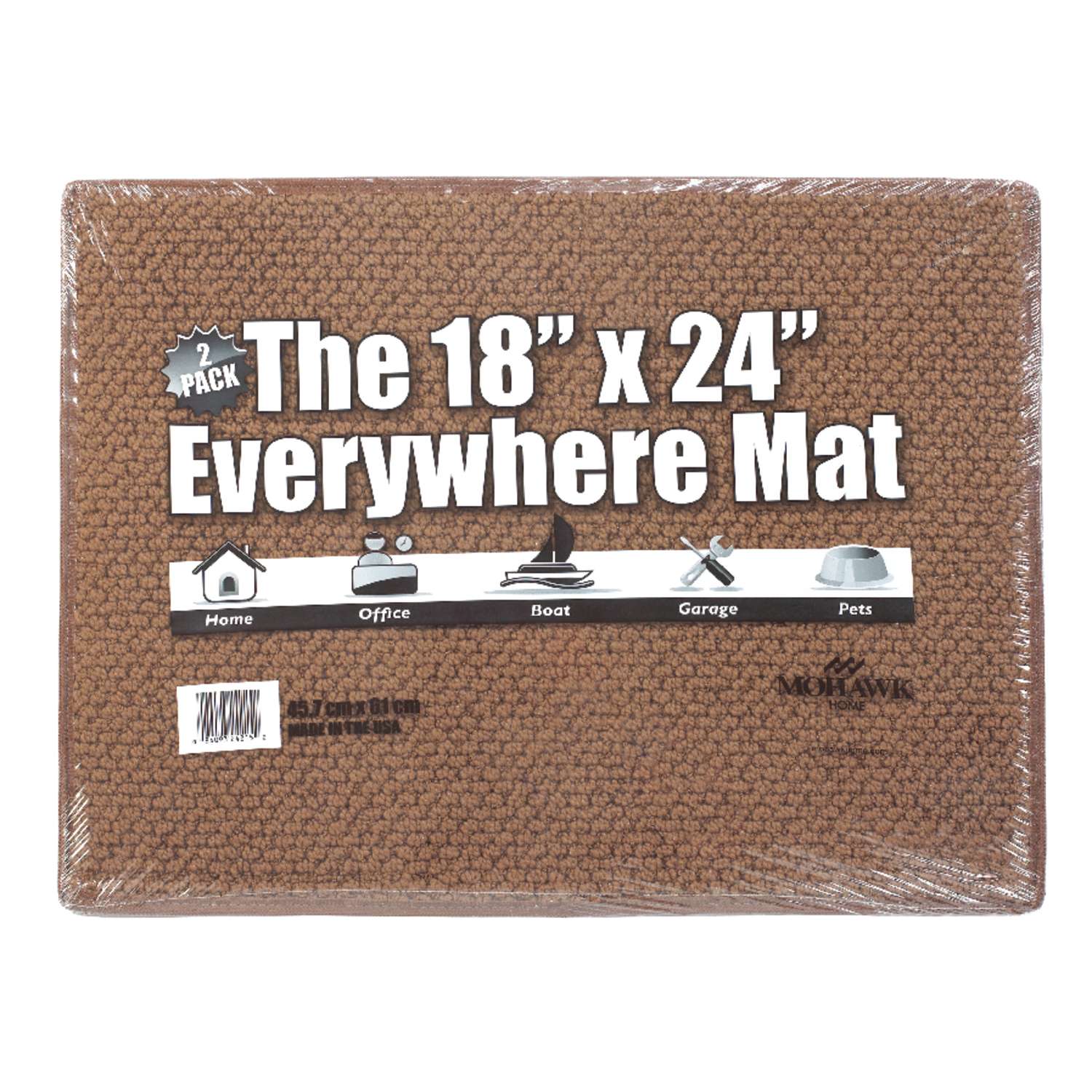 Mohawk 24 in. L X 18 in. W Brown Berber Floor Mat - Ace Hardware