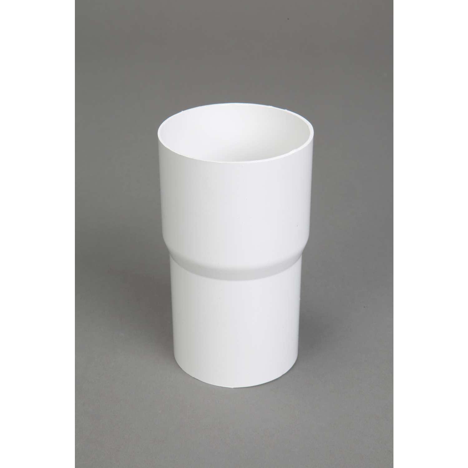 Plastmo 3 in. W White Vinyl Round Downspout Connector - Ace Hardware