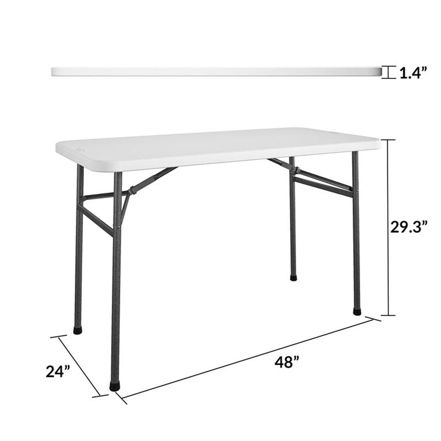 Cosco Casual 24.05 in. W X 48 in. L Rectangular Folding Table Mfr 14 146 WSP2 Ace Hardware