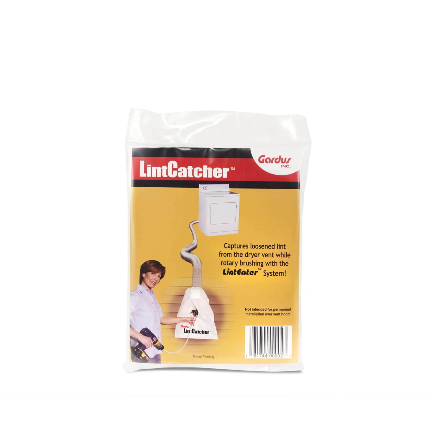 Gardus LintEater 0 in. D White Stainless Steel Lint Catcher - Ace Hardware