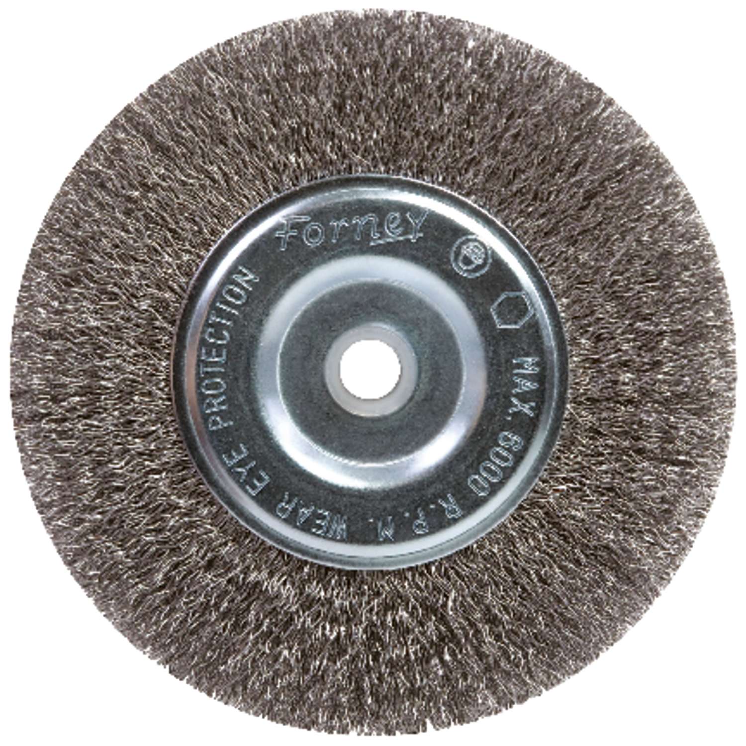 Forney 6 in. Crimped Wire Wheel Brush Metal 6000 rpm 1 pc - Ace Hardware