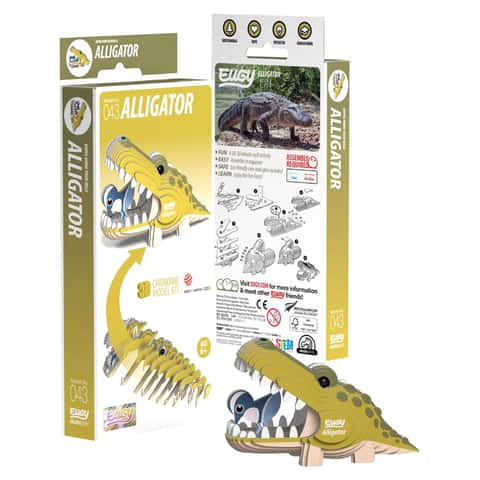 Safari Eugy Alligator 3D Puzzle Cardboard Green - Ace Hardware