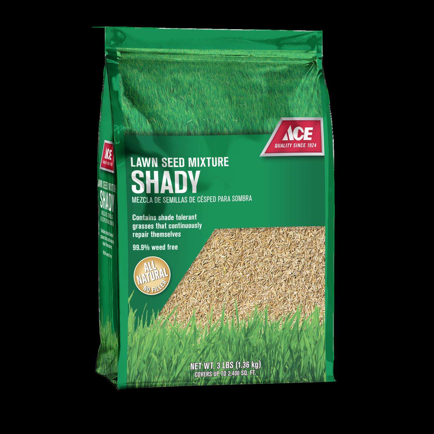 Ace Mixed Shade Lawn Seed Mixture 3 lb - Ace Hardware