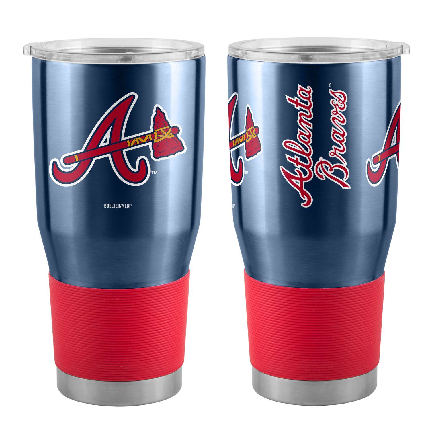 Boelter Brands Ultra 30 oz MLB Braves Navy BPA Free Tumbler with Lid ...