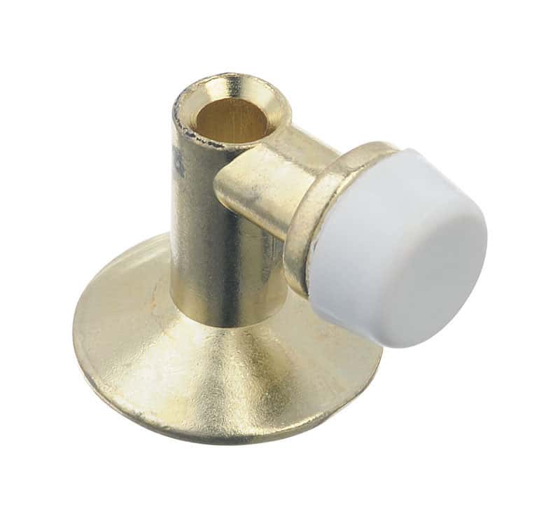 Ace 1-1/4 in. W Metal Bright Gold Door Stop Mounts to floor - Ace Hardware