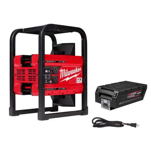 Milwaukee MX FUEL Carry-On Lithium-Ion 3600W/1800W Power Supply Power ...