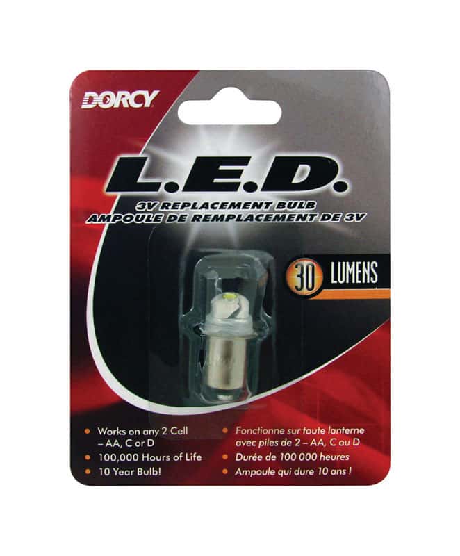 Dorcy LED Flashlight Bulb 3 volt Bayonet Base - Ace Hardware