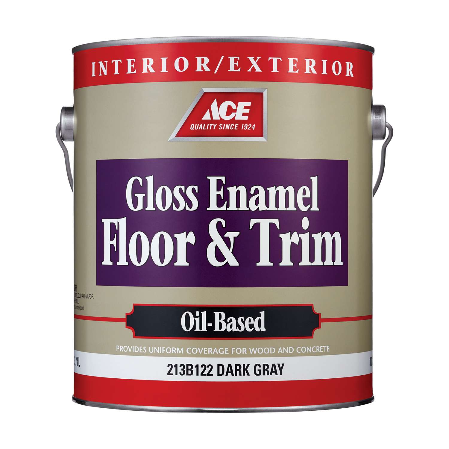 Ace Gloss Dark Gray Oil-Based Floor Paint 1 gal - Ace Hardware