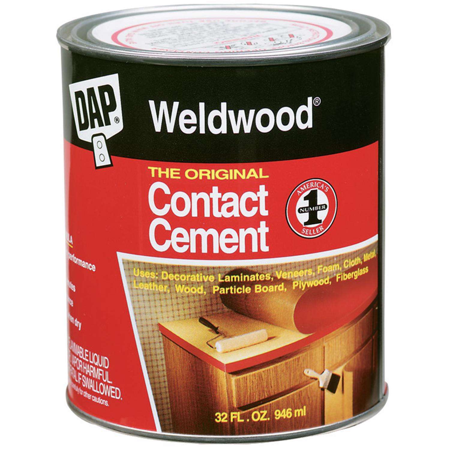 DAP Weldwood High Strength Rubber Contact Cement 1 qt - Ace Hardware