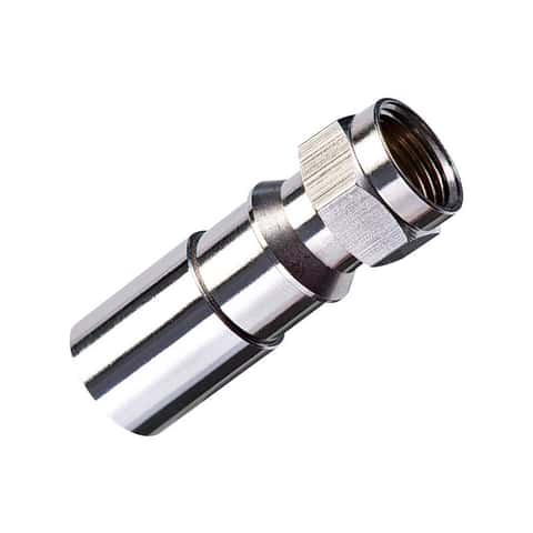 Ideal Cable RG6 Quad Compression Connector 10 pk - Ace Hardware