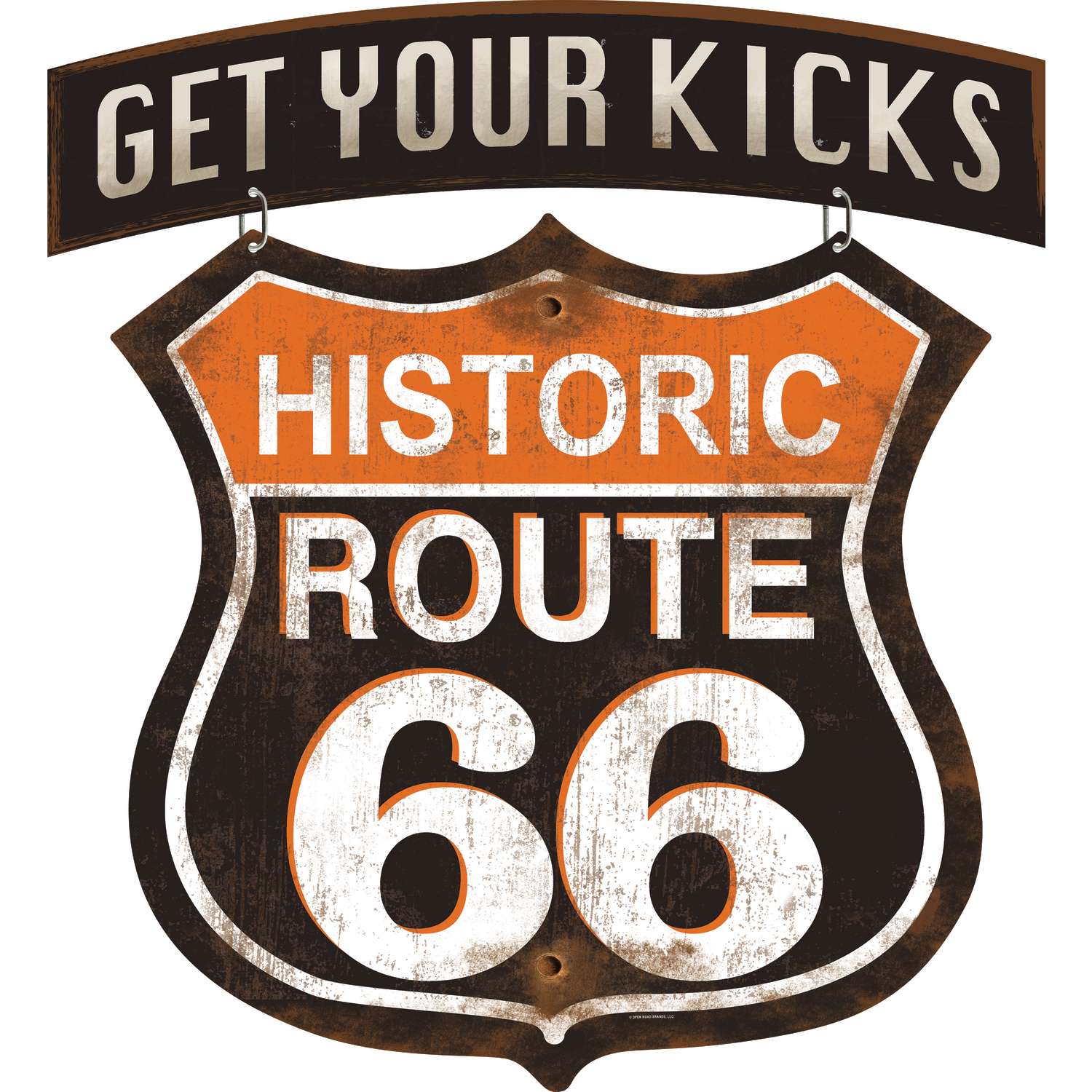 Open Road Brands Get Your Kicks Route 66 Sign Tin 1 pk - Ace Hardware