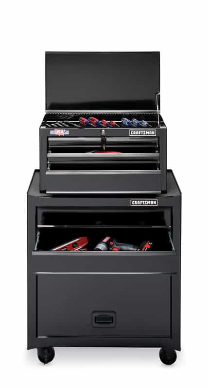 Craftsman 26.5 in. 5 drawer Metal Ball-Bearing Tool Center 45.5 in. H x ...