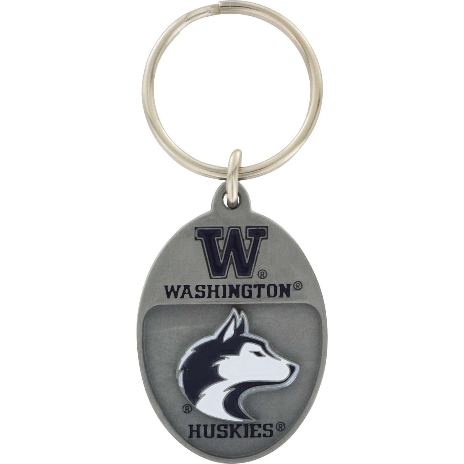 Hillman Washington Huskies Metal Silver Decorative Key Chain - Ace Hardware
