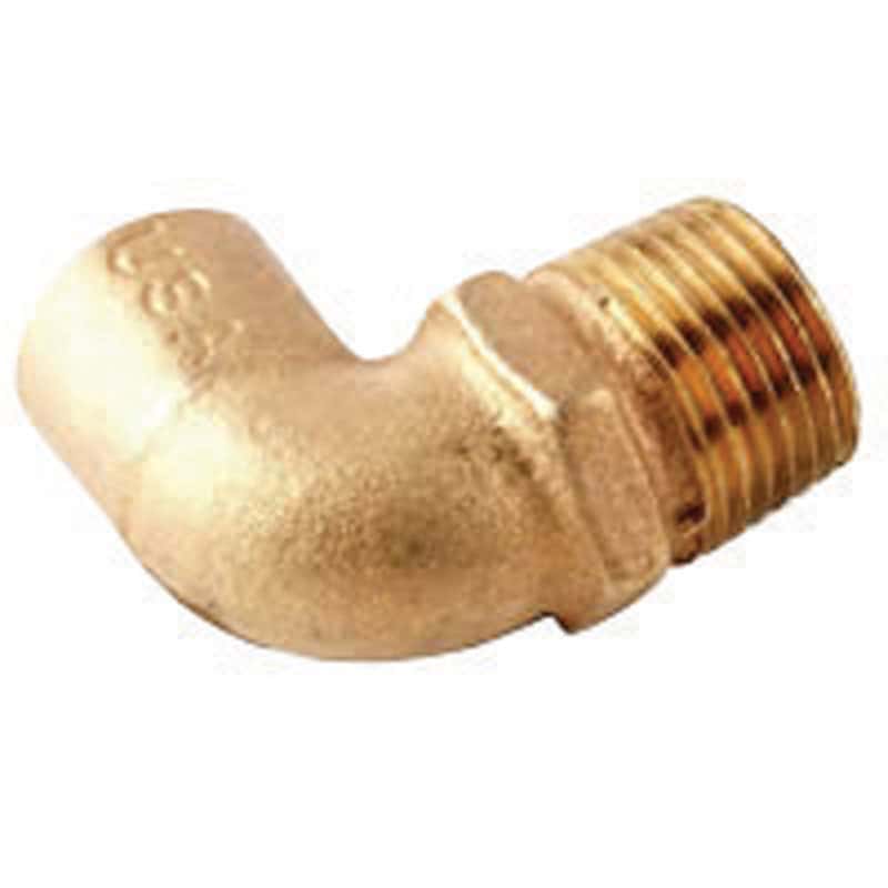 Elkhart 1/2 in. Sweat X 1/2 in. D MPT Brass 90 Degree Elbow 1 pk Mfr ...