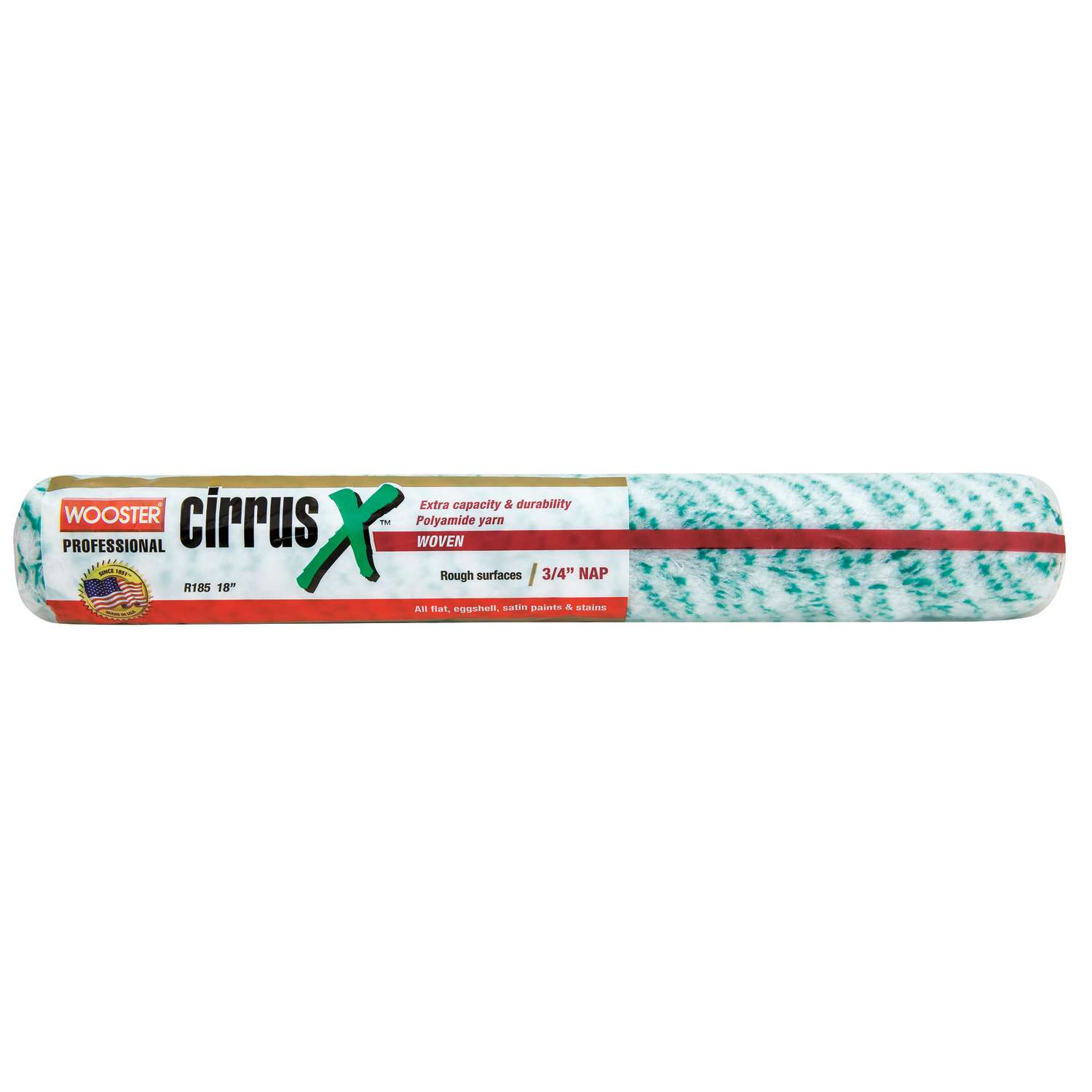 Wooster Cirrus X Yarn 18 in. W X 3/4 in. Paint Roller Cover 1 pk Mfr ...