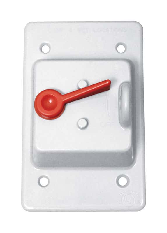 Sigma Engineered Solutions Rectangle Plastic 1 gang Toggle Switch Cover ...