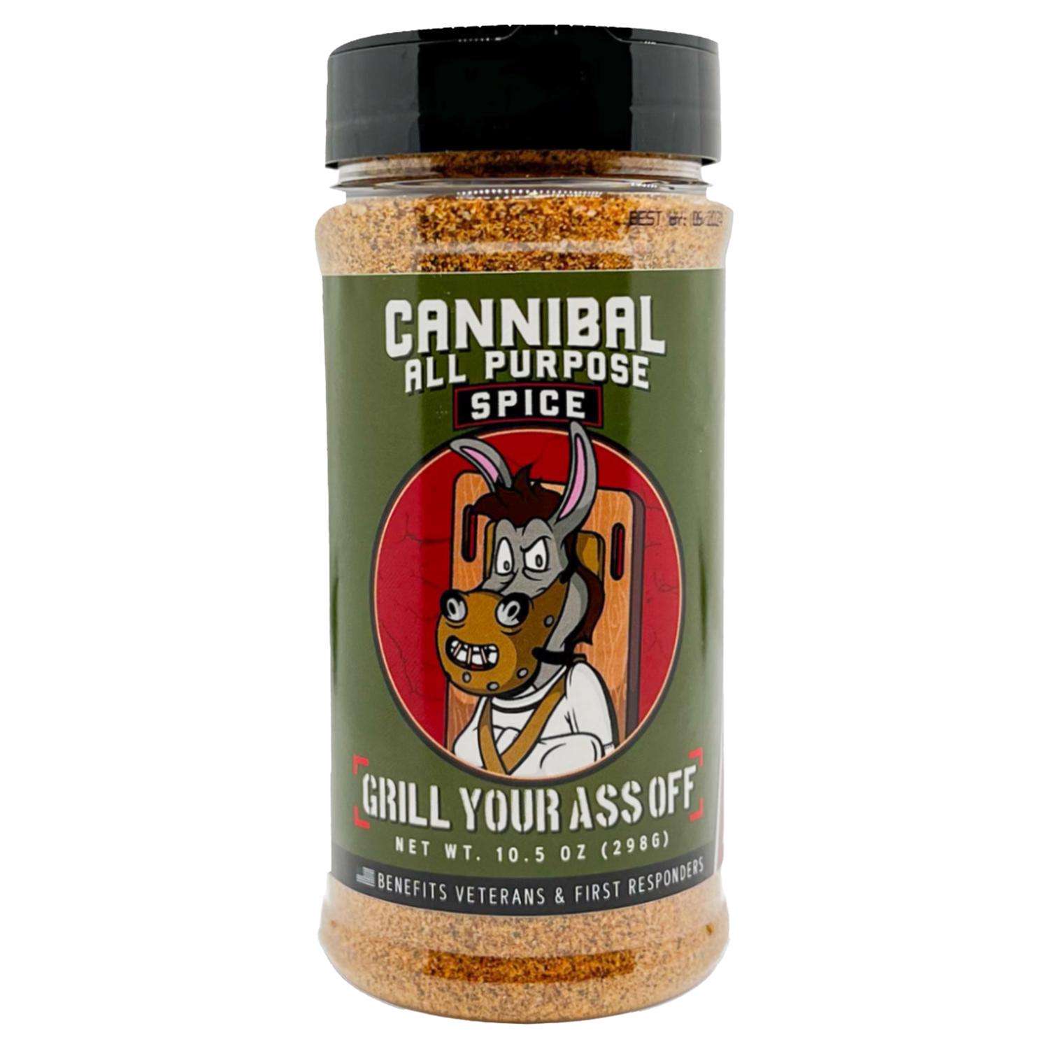Grill Your Ass Off Cannibal Spices BBQ Seasoning 10.5 oz - Ace Hardware