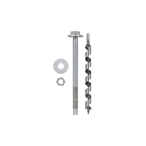GRK AugerBolt 1/2 in. D X 7 in. L Carbon Steel Hex Head Anchor Bolts 1 ...