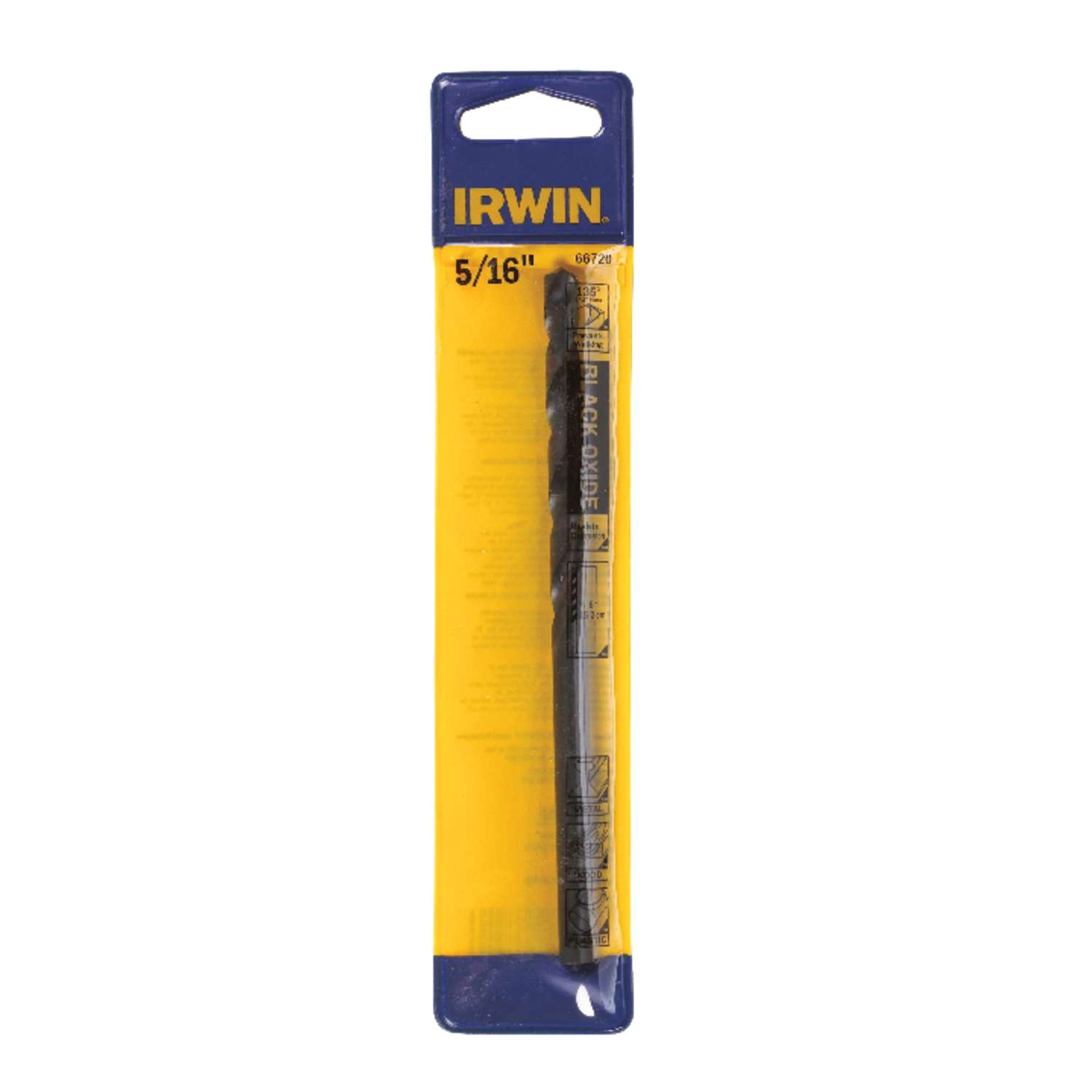 Irwin 5/16 in. x 6 in. L High Speed Steel Split Point Drill Bit 1 pc ...