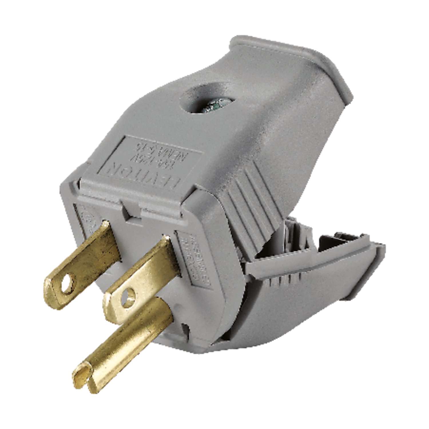 Leviton Commercial and Residential Thermoplastic Straight Blade Plug 5 ...