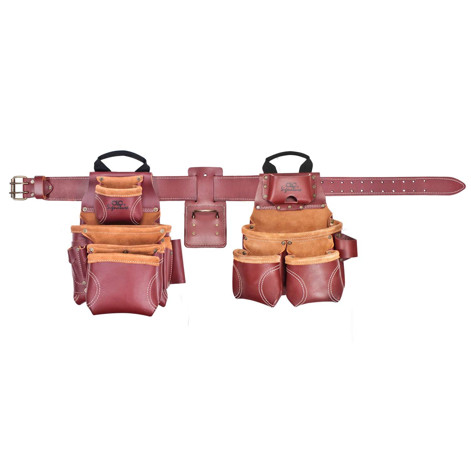 CLC Signature Elite 19 pocket Leather Tool Belt 17 in. L X 25 in. H ...