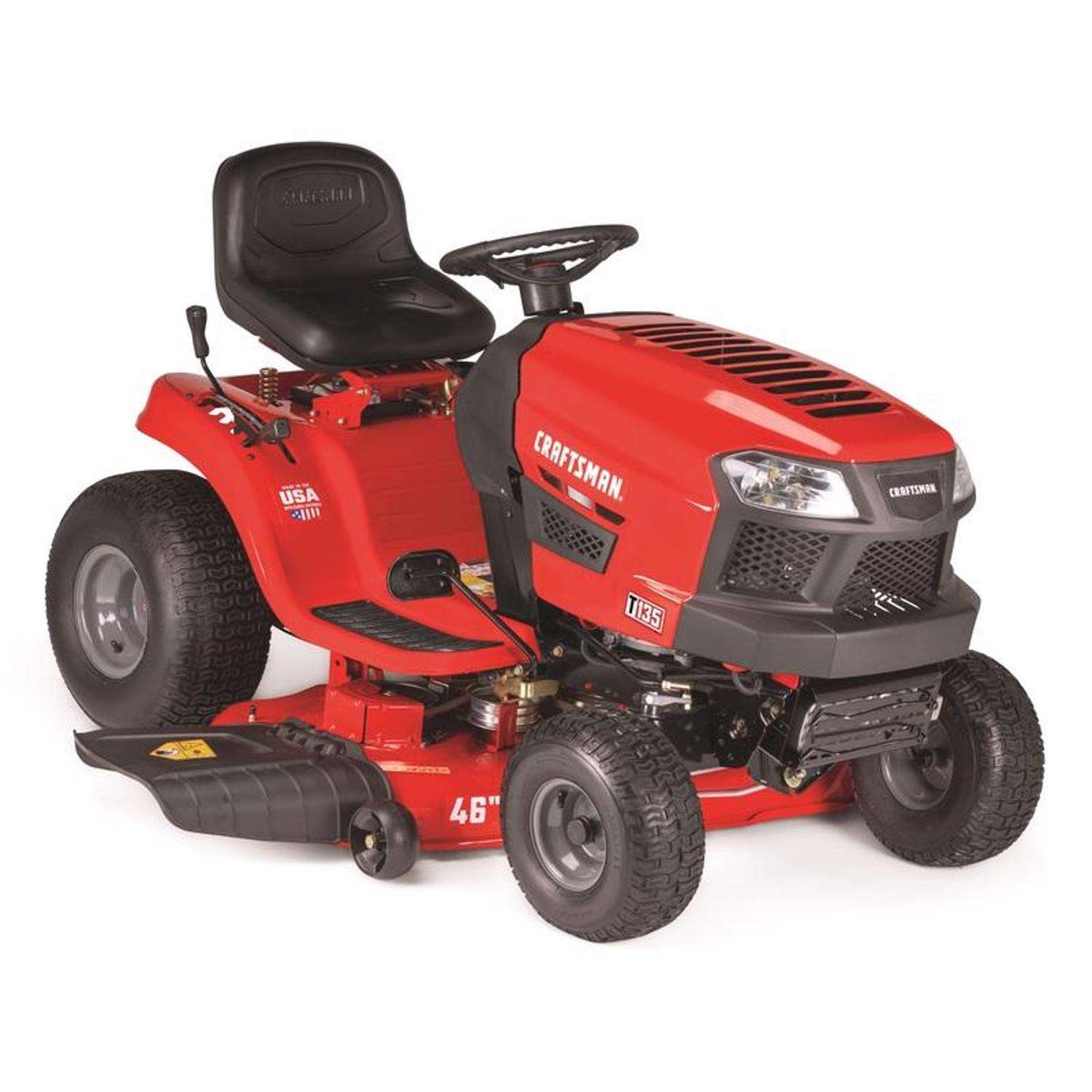 Craftsman T140 46-inch 18.5 hp Automatic Riding Lawn Mower - Ace ...