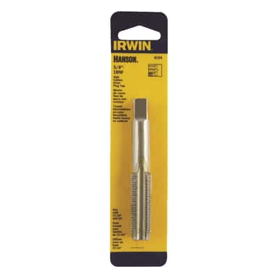 Irwin Hanson High Carbon Steel SAE Fraction Tap 5/8 in.-18NF 1 piece ...