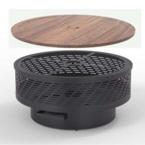 Living Accents 35 in. W Steel Round Wood Fire Pit Mfr# FT-63641 - Ace ...