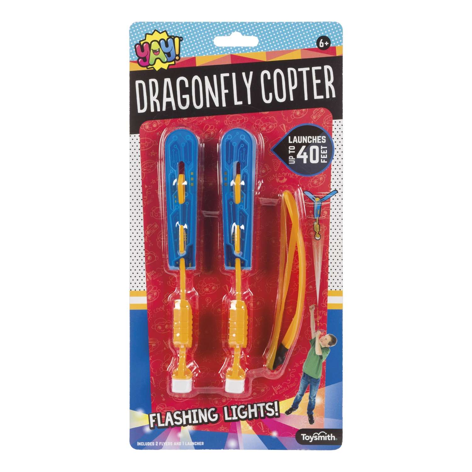 Toysmith Yay Dragonfly Copter Plastic Blue/Orange 3 pc - Ace Hardware