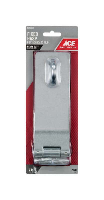 Ace Zinc 7 in. L Fixed Staple Safety Hasp - Ace Hardware