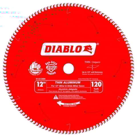 Diablo 12 in. D X 1 in. TiCo Hi-Density Carbide Circular Saw Blade 120 ...