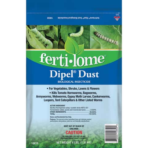 Ferti-lome Dipel Dust Biological Insect Killer Dust 4 lb Mfr# 10859 ...