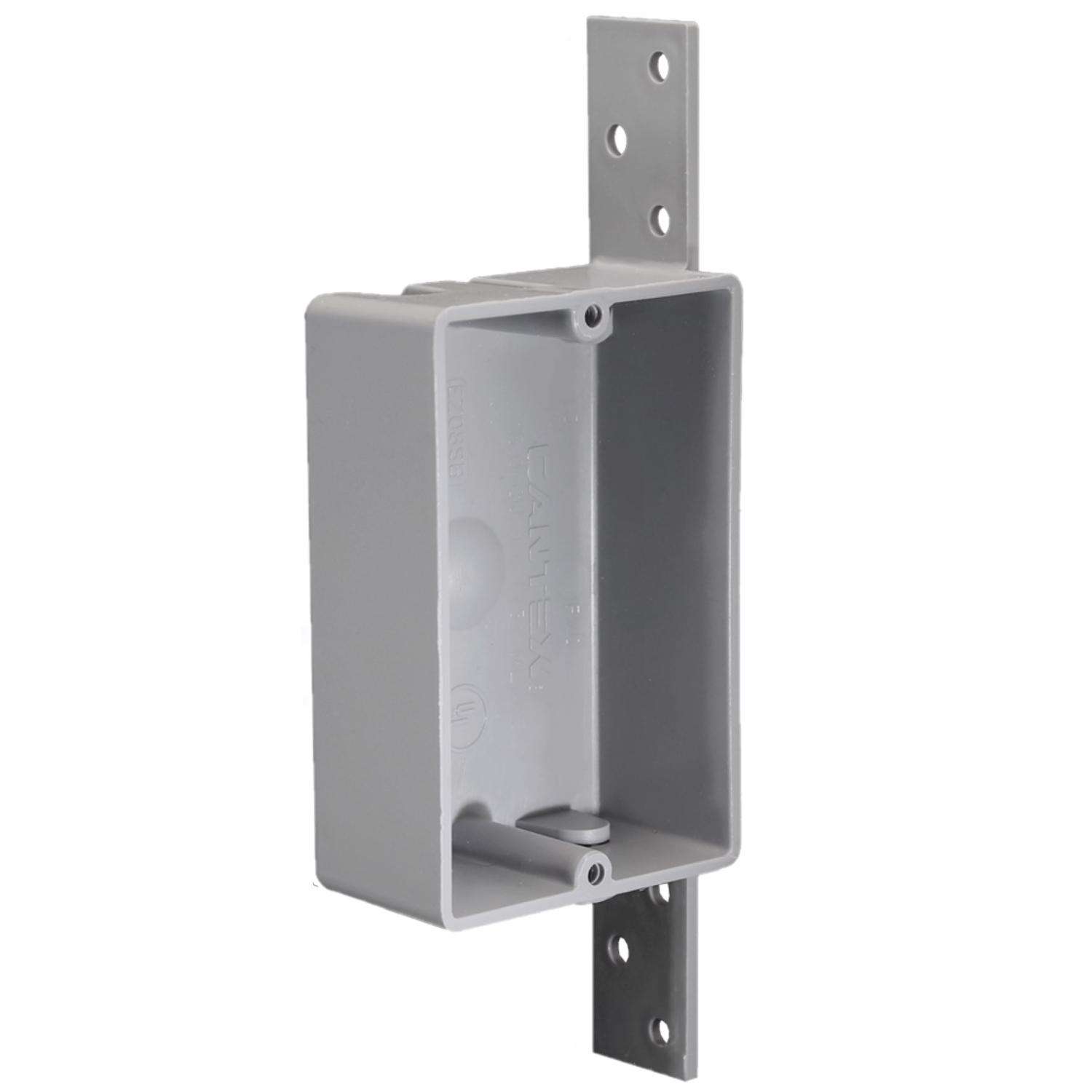EZ Box Shallow Bracketed PVC Electrical Box 1 Gang 8.0 Cu In 2-3/8"X3-1 ...