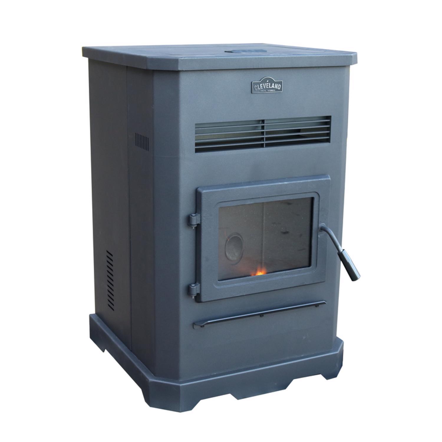 Cleveland Iron Works EPA Certified 2500 sq ft Wood Pellet Stove 130 lb ...
