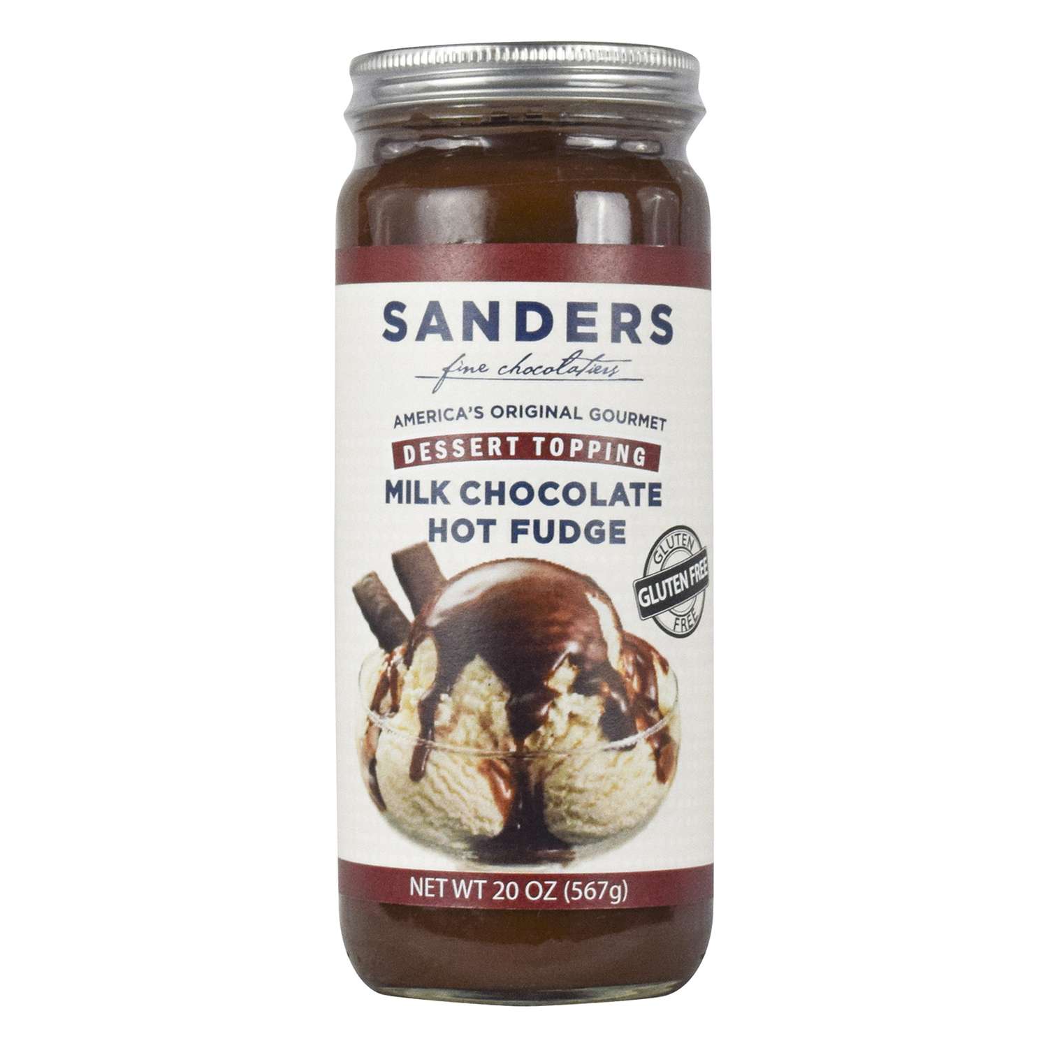 Sanders Fine Chocolatiers Milk Chocolate Hot Fudge Dessert Topping 20 ...