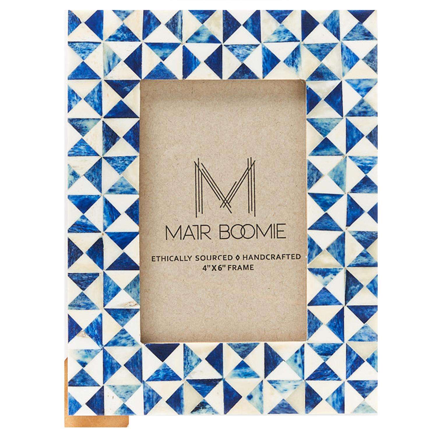 Matr Boomie Varuna Splash Cobalt Wood Picture Frame 8.5 in. H X 6.5 in ...
