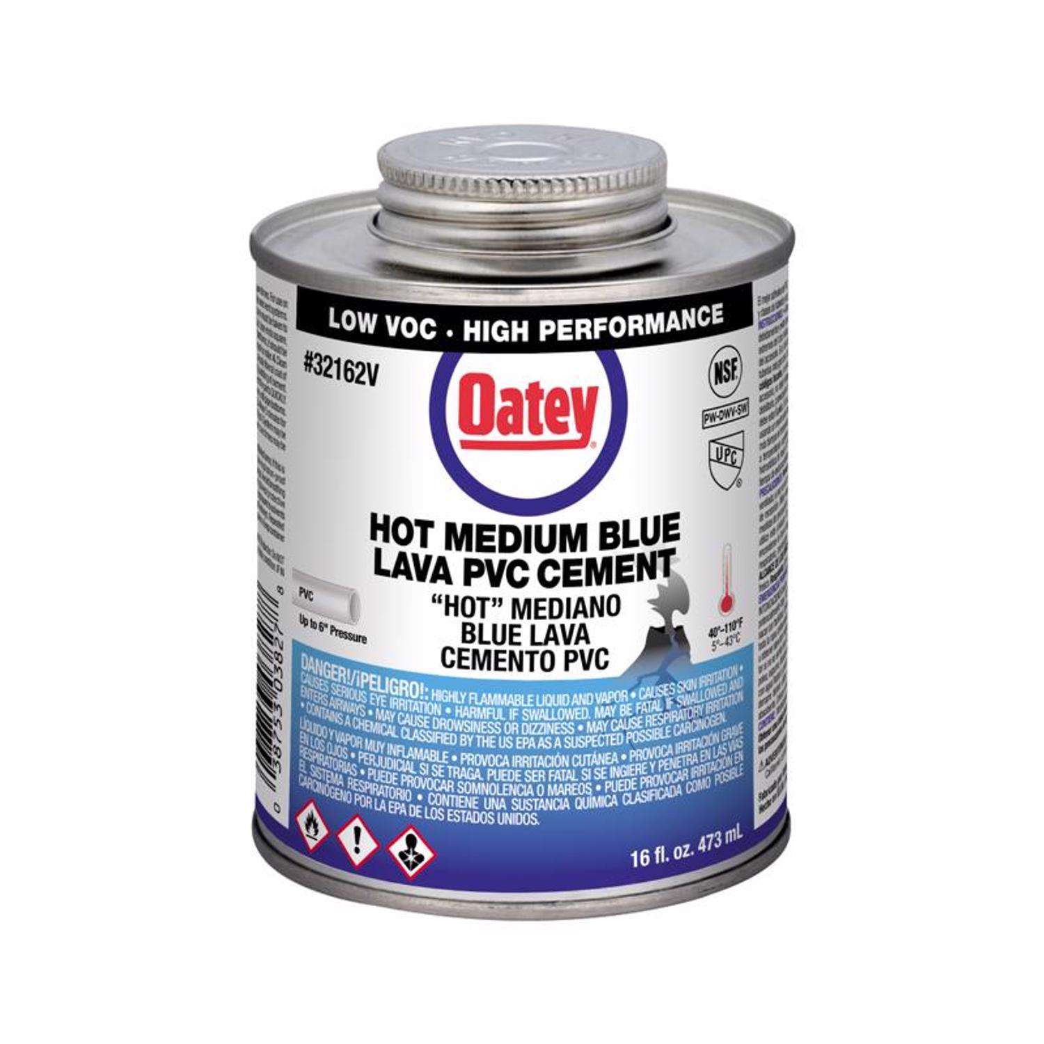 Oatey Blue Cement For PVC 16 oz - Ace Hardware
