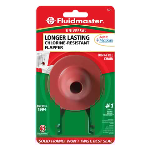 Fluidmaster Flush Valve Flapper Red Microban - Ace Hardware
