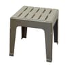 Adams Big Easy Gray Square Resin Stackable Side Table - Ace Hardware
