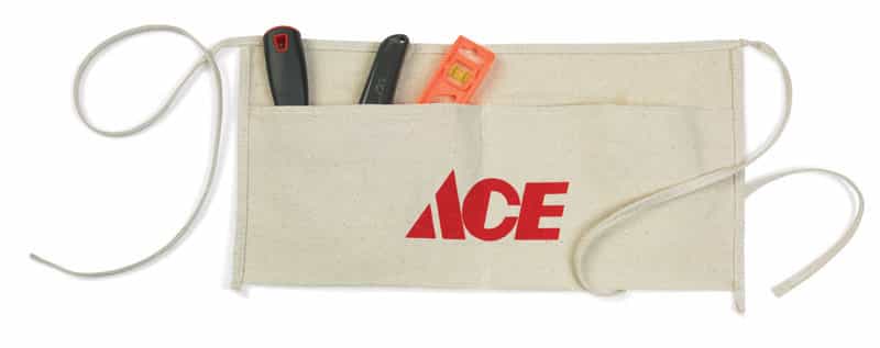 Ace Heavy Duty 2 pocket Cotton Waist Apron White 1 pk - Ace Hardware